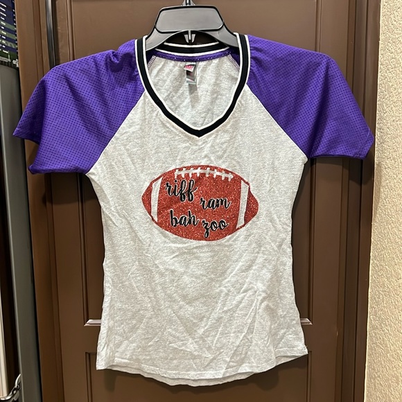 District | Tops | Custom Tshirt With Jersey Sleeves With Tcu Motto ...